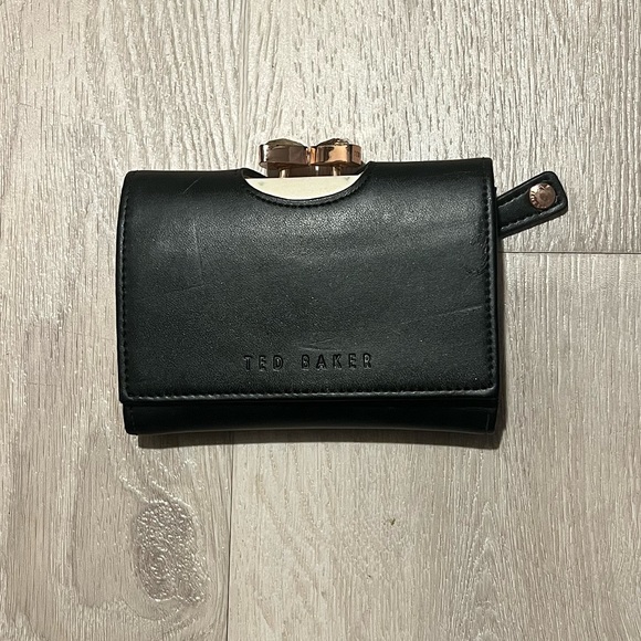Ted Baker | Bags | Ted Baker Black Leather Wallet | Poshmark